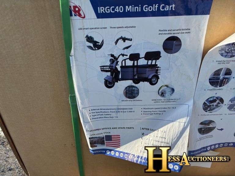 IRGC40 MINI GOLF CART - Hess Auctioneers