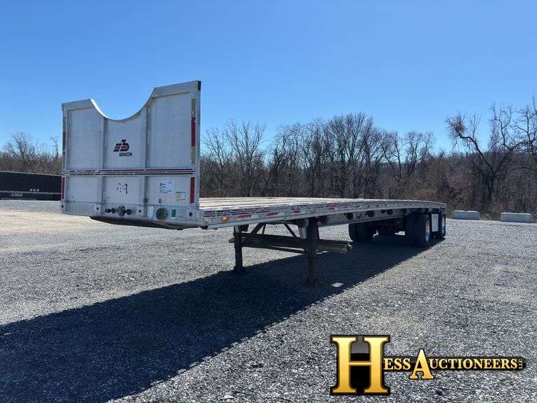 1995 BENSON 48' FLATBED TRAILER - Hess Auctioneers