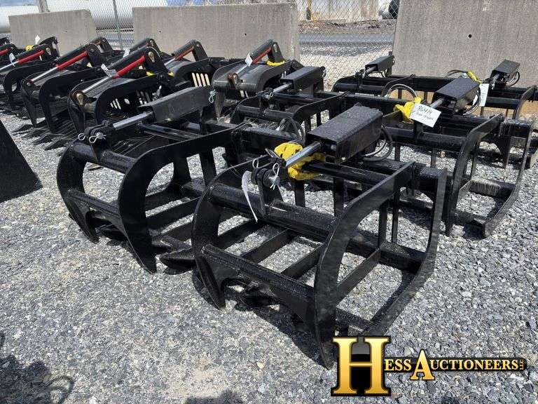 2025 MID STATE 60" E SERIES ROOT GRAPPLE SKID STEER ATTACHMENT - Hess Auctioneers