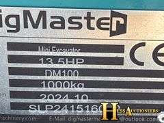 2025 DIGMASTER DM100 MINI COMPACT EXCAVATOR - Hess Auctioneers