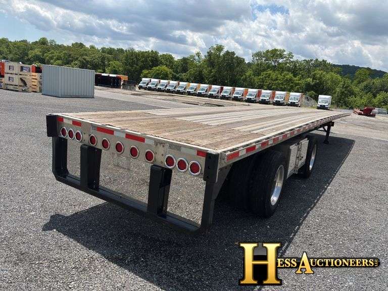 1997 TRANSCRAFT 52' FLATBED TRAILER - Hess Auctioneers