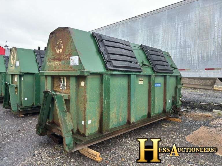 THOMPSON FABRICATION 12 CU YARD ROLL-OFF DUMPSTER - Hess Auctioneers