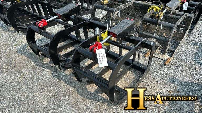 2025 MID STATE 60" E SERIES ROOT GRAPPLE SKID STEER ATTACHMENT - Hess Auctioneers