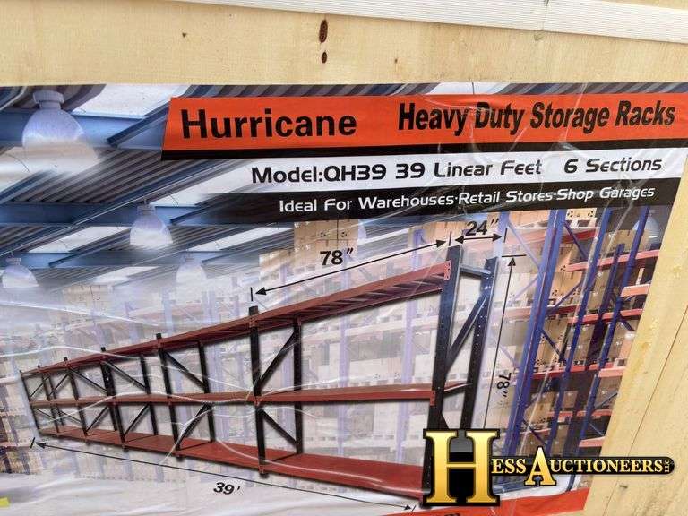 HURRICANE HEAVY DUTY SHELVING - Hess Auctioneers