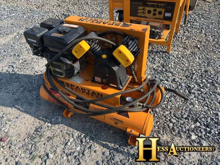 SPARTAN EQUIPMENT SAC2T, NON-RUNNER AIR COMPRESSOR - Hess Auctioneers