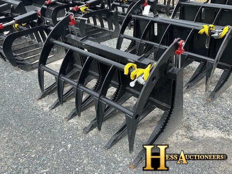 2025 MID STATE 60" E SERIES ROOT RAKE SKID STEER ATTACHMENT - Hess Auctioneers