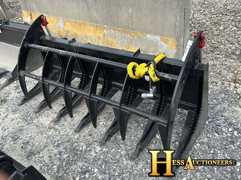 2025 MID STATE 78" E SERIES ROOT RAKE SKID STEER ATTACHMENT - Hess Auctioneers