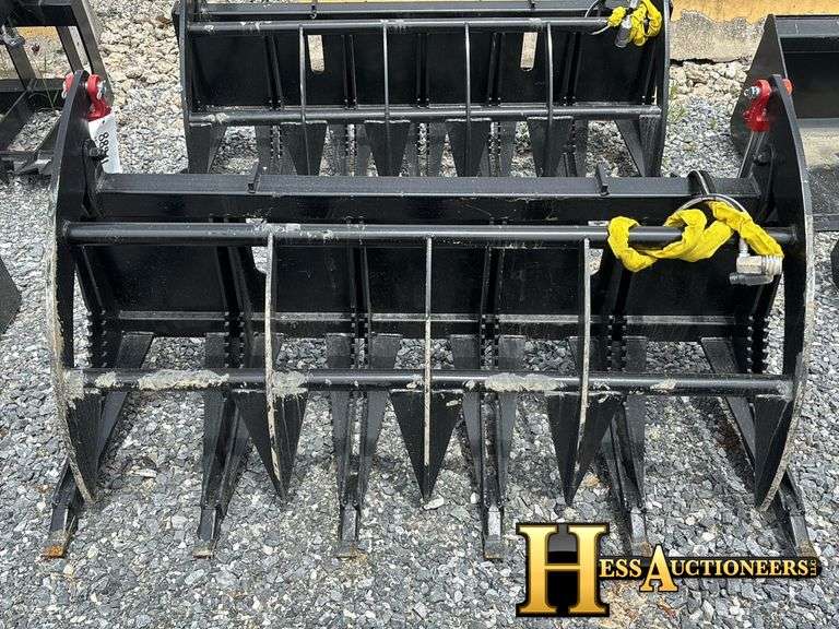2025 MID STATE 68" E SERIES ROOT RAKE SKID STEER ATTACHMENT - Hess Auctioneers