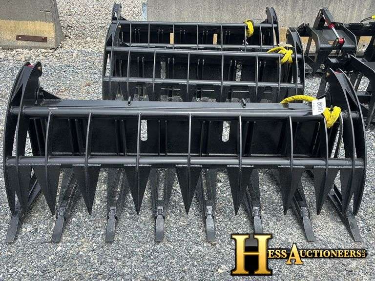 2025 MID STATE 84" ROOT RAKE SKID STEER ATTACHMENT - Hess Auctioneers
