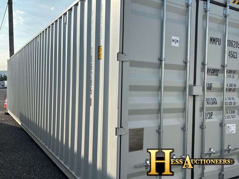 2025 40' IR HIGH CUBE MULTI DOOR SHIPPING CONTAINER - Hess Auctioneers