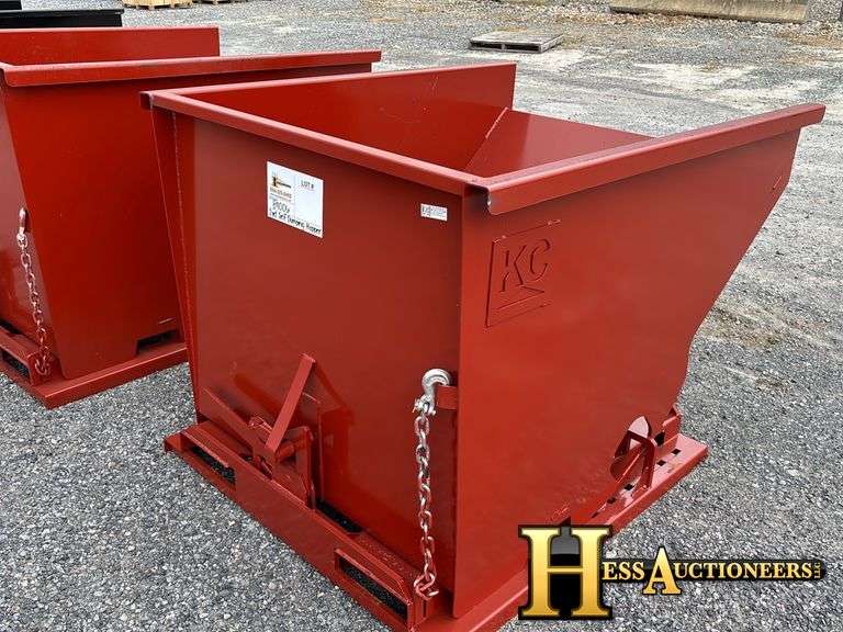 2025 2 CU YD SELF DUMPING HOPPER FORKLIFT ATTACHMENT - Hess Auctioneers