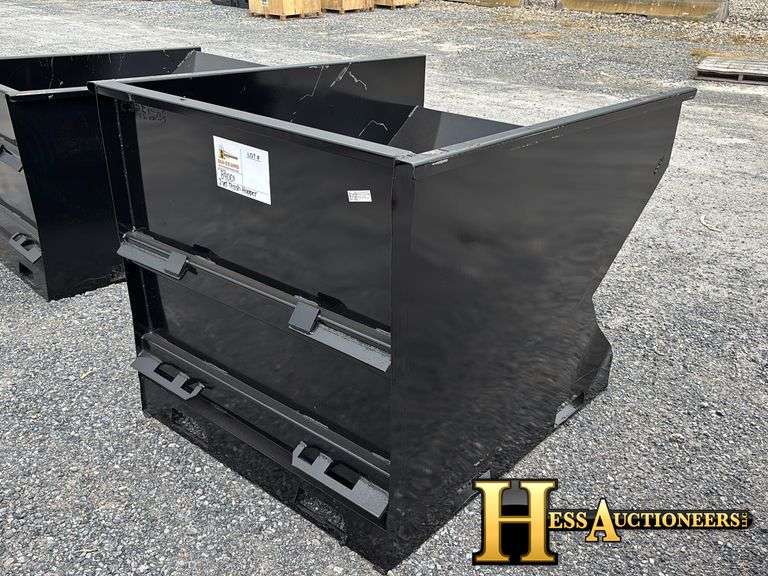 2025 2 CU YD TRASH HOPPER SKID STEER ATTACHMENT - Hess Auctioneers