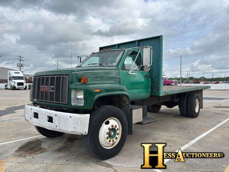 1991 GMC TOPKICK C7000 FLATBED TRUCK - Hess Auctioneers