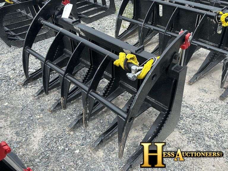 2025 MID STATE 60" E SERIES ROOT RAKE SKID STEER ATTACHMENT - Hess Auctioneers