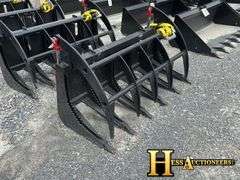 2025 MID STATE 60" E SERIES ROOT RAKE SKID STEER ATTACHMENT - Hess Auctioneers