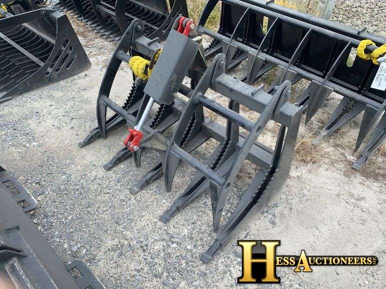 2025 MID STATE 48" E-SERIES ROOT RAKE SKID STEER ATTACHMENT - Hess Auctioneers