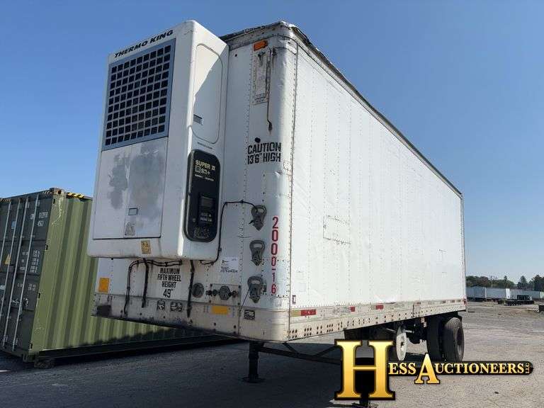 2000 TRAILMOBILE 28' PUP REEFER TRAILER - Hess Auctioneers