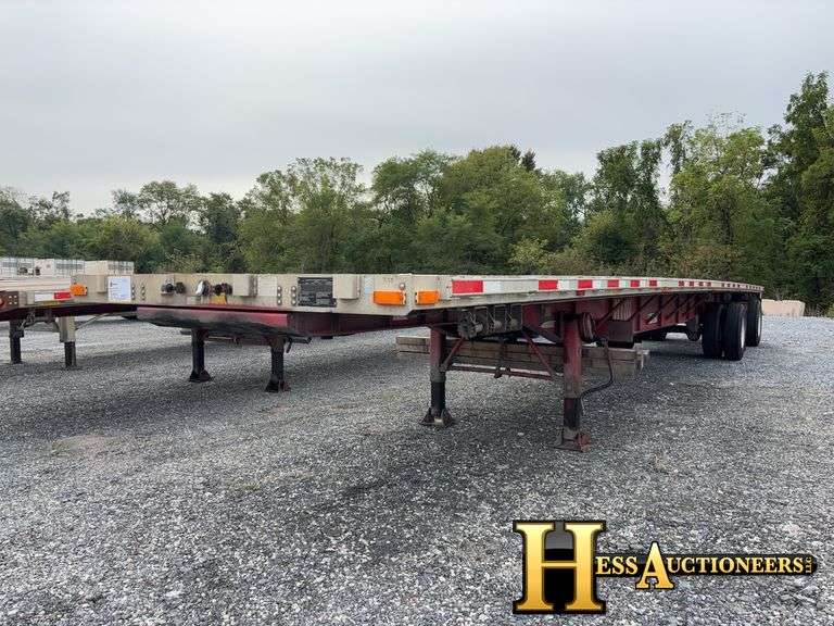 2011 TRANSCRAFT EAGLE II 48' FLATBED TRAILER - Hess Auctioneers