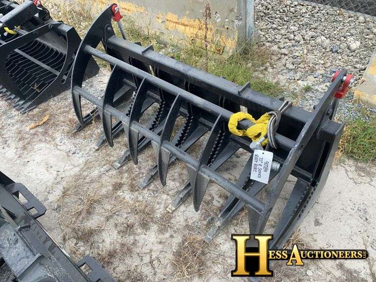 MID STATE 72" E-SERIES ROOT RAKE SKID STEER ATTACHMENT - Hess Auctioneers