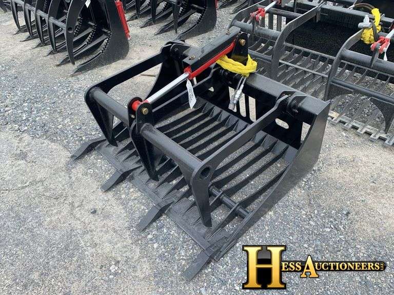 2025 MID STATE 48" ROOT GRAPPLE SKID STEER ATTACHMENT - Hess Auctioneers