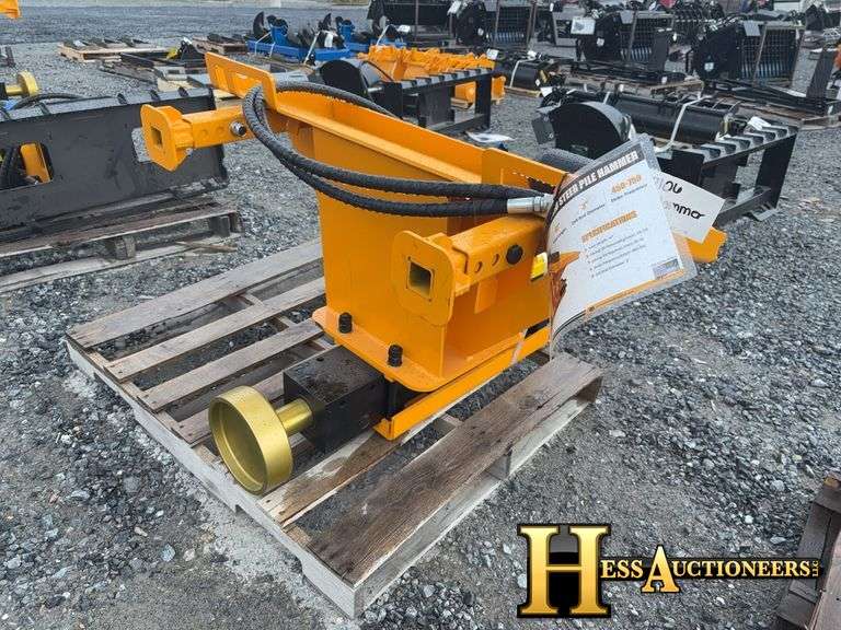 Pile Hammer 2025 GIYI GY-AD680 HAMMER SKID STEER ATTACHMENT - Hess ...
