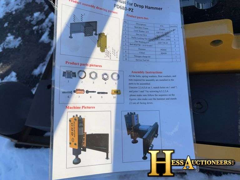 2026 AGT PD680-PZ BREAKER SKID STEER ATTACHMENT - Hess Auctioneers