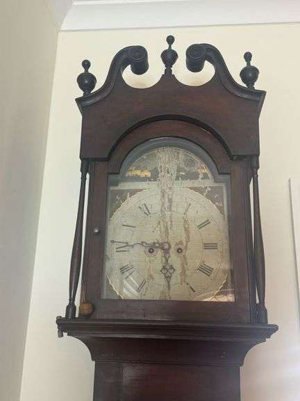 8 ft Antique Tall Clock - Halfhill Auction Group