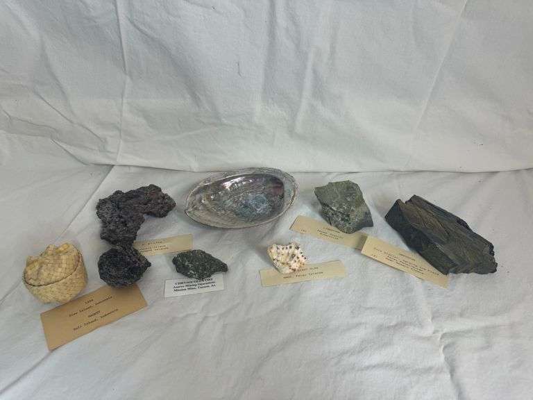 Lava, Obsidian, Ore, & Limestone Artifacts - Halfhill Auction Group