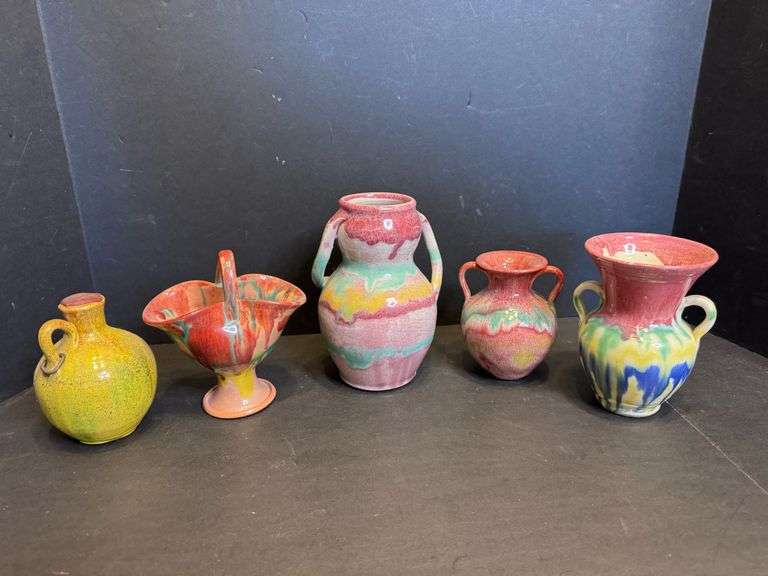 Multi-Colored Pottery - Halfhill Auction Group
