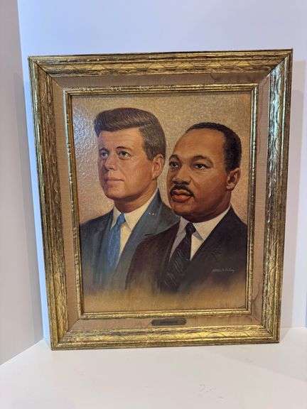JFK and MLK Jr. Print - Halfhill Auction Group