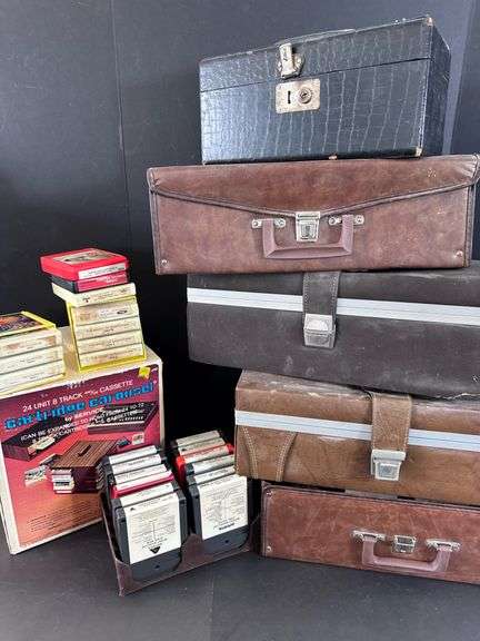 8-Tracks and Storage Containers - Halfhill Auction Group