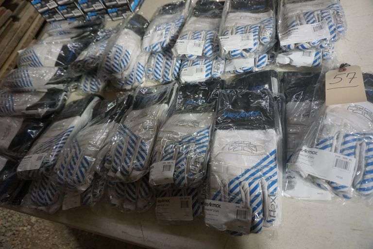 36 Pr Hex Armor Work Gloves 2143 Size 9 Large - Hiatt Auction LLC