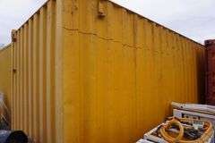 40 ft Conex Container wired for lights. See photos small hole in roof ...