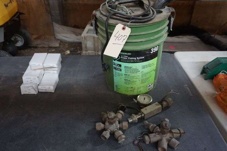 Greenlee 390 Li'l Fisher Vacuum/Blower Power Fishing System, manifold ...