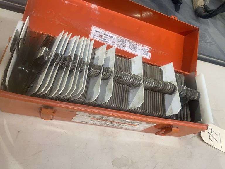 Aloma C shim set up to one and 1/8 bolt size in case - Hiatt Auction LLC
