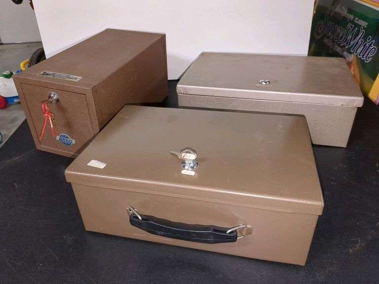 3 Lock Boxes - H.K. Keller