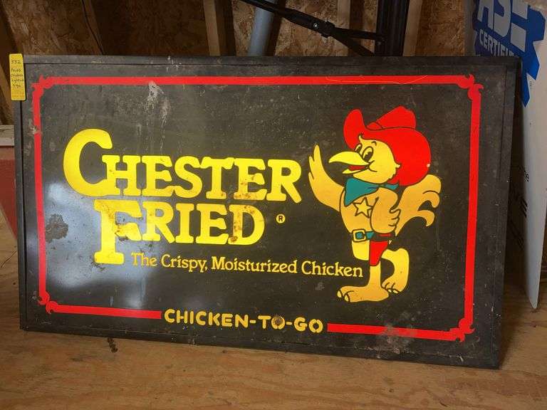 CHESTER FRIED Lighted Sign - H.K. Keller