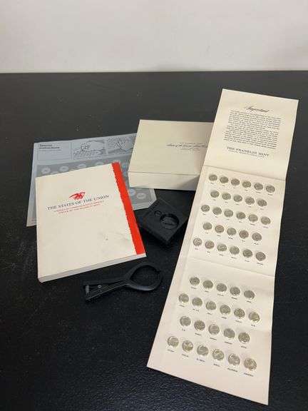 The Franklin Mint Sterling Silver States of the Union Mini Coin Set - H ...