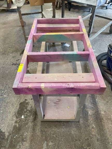 4 Wheel Cart Frame with No Top - H.K. Keller