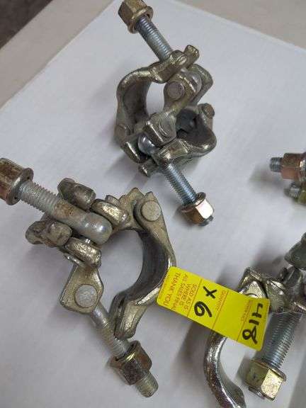 6 Cheeseboro Pipe Clamps - H.K. Keller