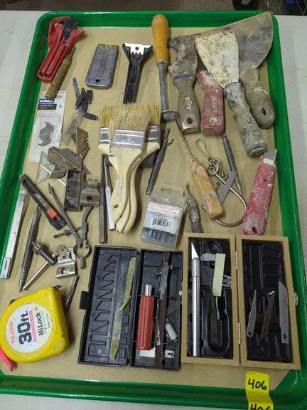 Assorted Hand Tools and Utility Knives - H.K. Keller