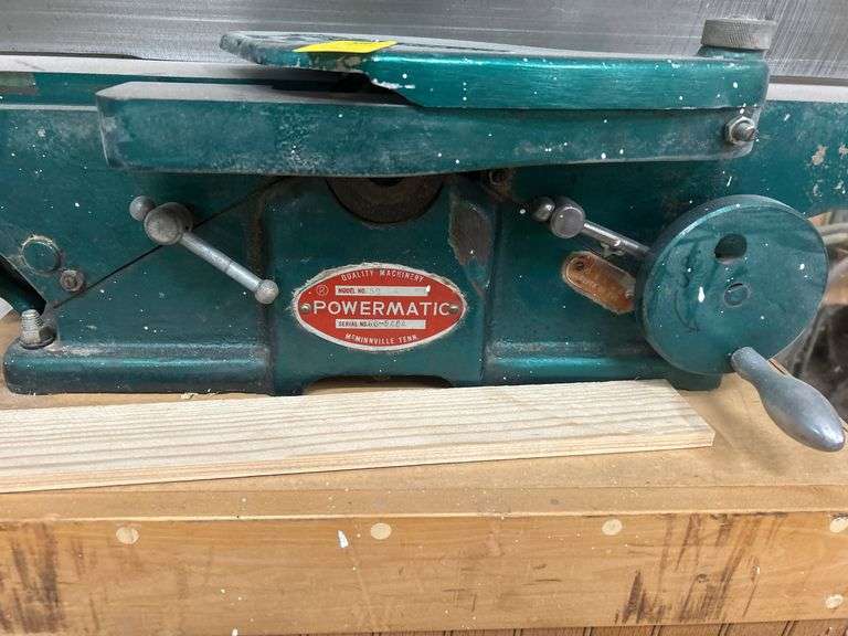 Powermatic Model 50 Jointer - H.K. Keller