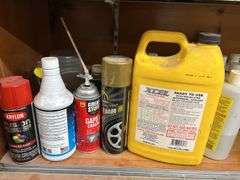 Assorted Chemicals in Cabinet - H.K. Keller