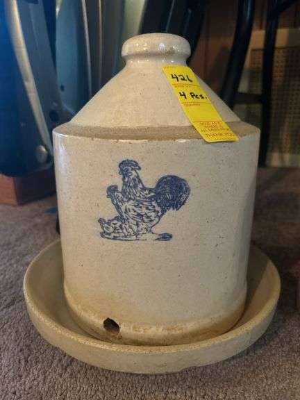 Stoneware Chicken Waterer and More Stoneware - H.K. Keller