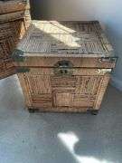2 Decorative Wicker Chests - H.K. Keller