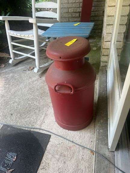 Red Milk Can - H.K. Keller