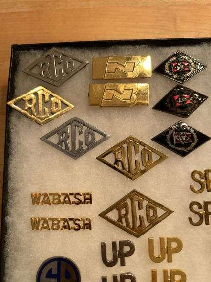 Railroad and Bethlehem Steel Lapel Pins - H.K. Keller