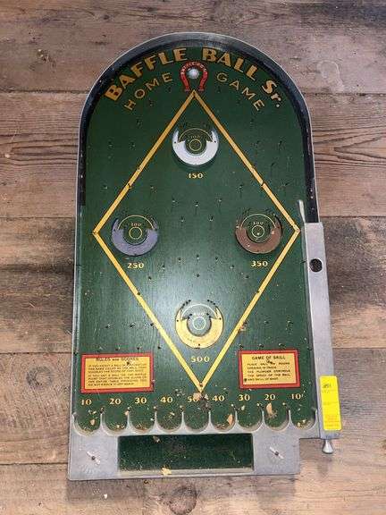 Gottlieb Baffle Ball Sr. Antique 1931 Bagatell Pinball Machine - H.K ...