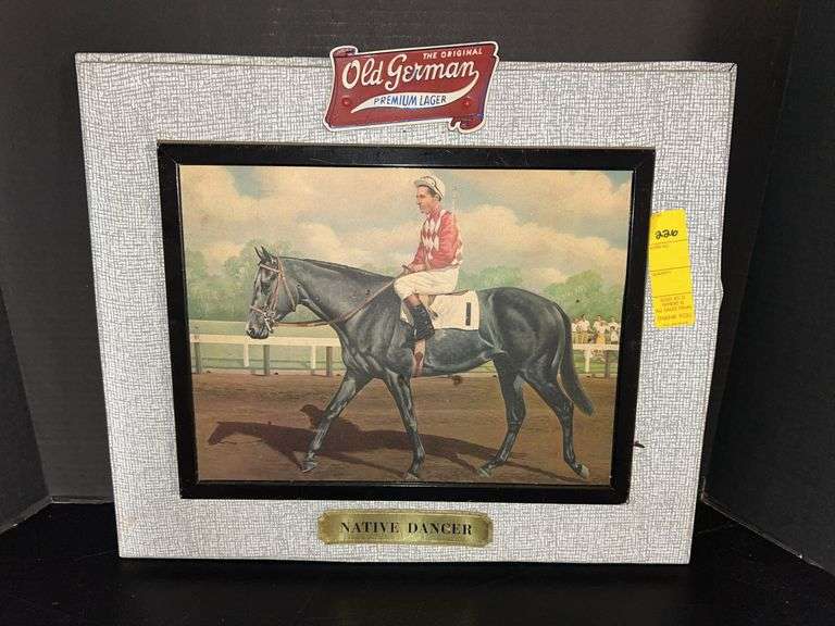 Old German Premium Lager Advertising Sign - H.K. Keller