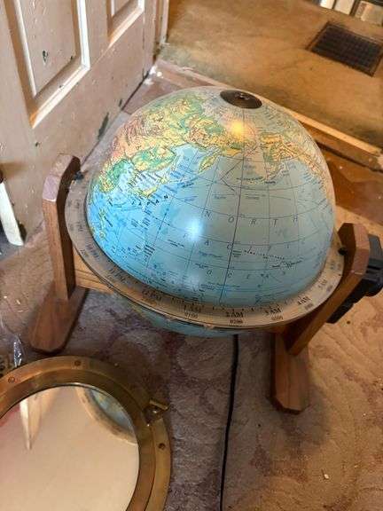 Decorative Lazy Susan, Mirror, Wall Hangers and World Globe - H.K. Keller